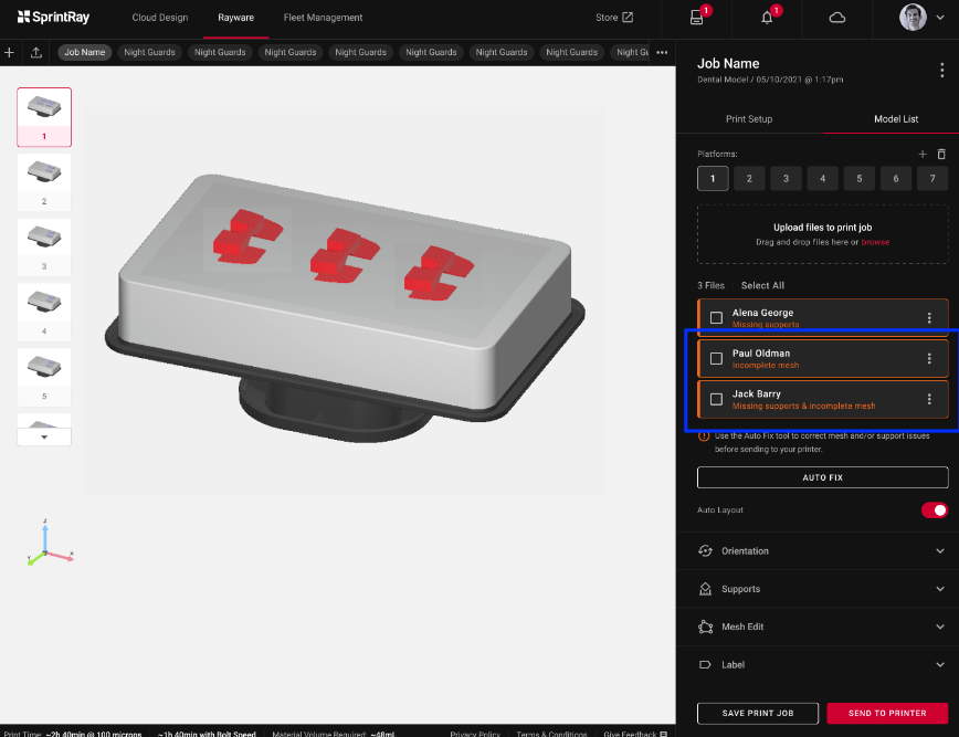 Pro S Only Prints Half of a Model (Partial Print)