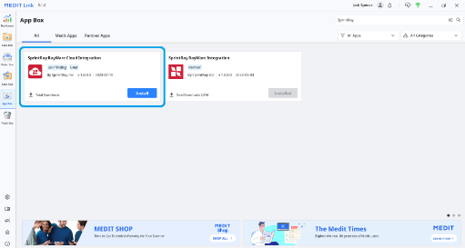 Medit Scanner Integration Setup