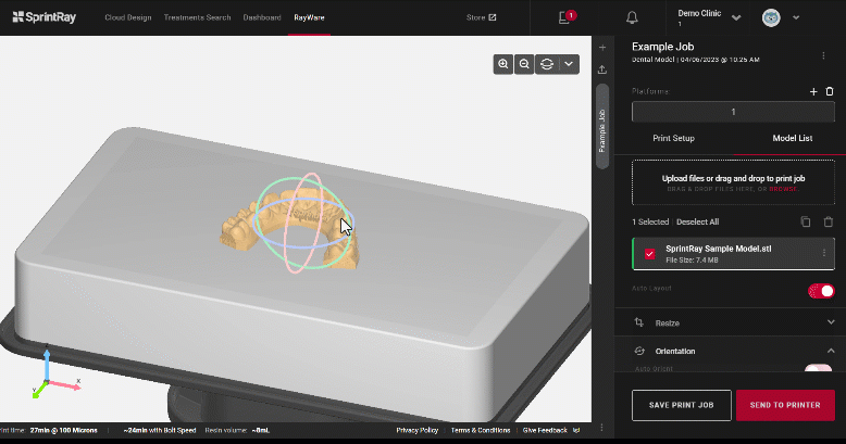 Modifying Model Angulation and Supports