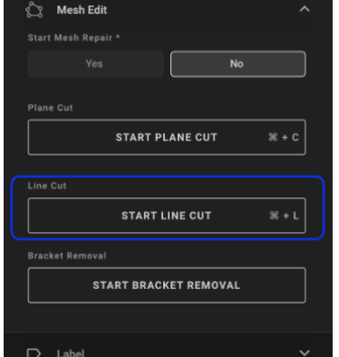How to Use the Line Cut Feature