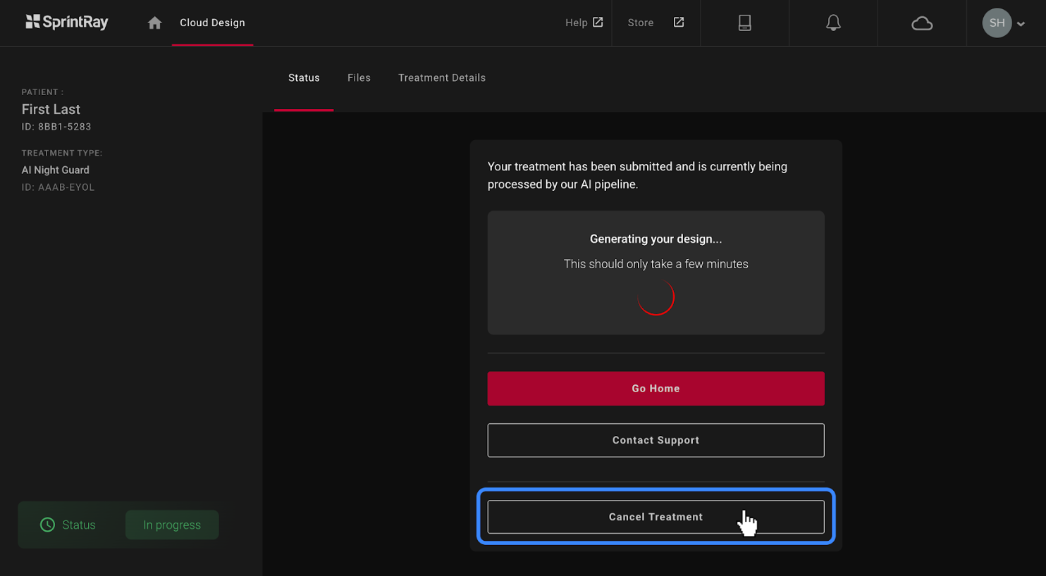 How to Cancel a Treatment