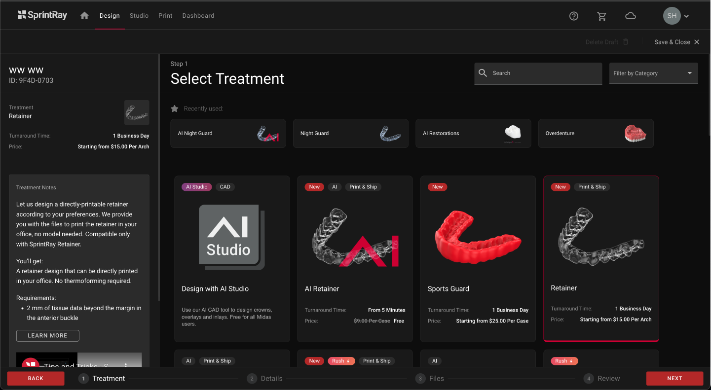 How to add Missing Teeth to a Retainer Order